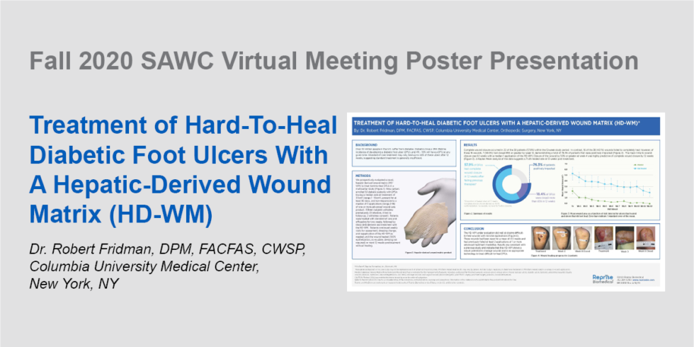 Fall 2020 SAWC Virtual Meeting Poster Presentation - Reprise Biomedical
